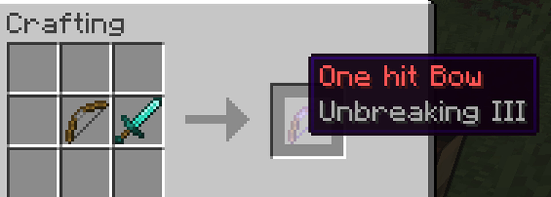 MINECRAFT BUT YOU CAN CRAFT CUSTOM BOWS (PLUGIN) Minecraft Mod