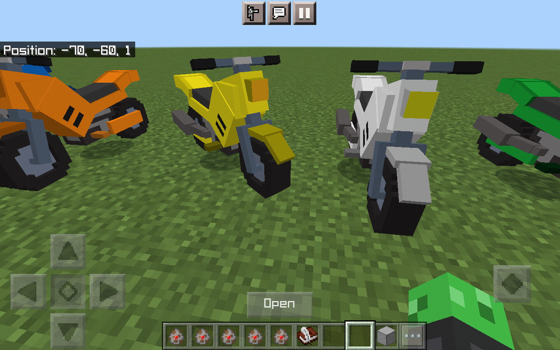 Bike add-on by darkmazeblox. Minecraft Mod