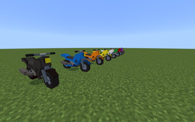 Bike add-on by darkmazeblox. Minecraft Mod