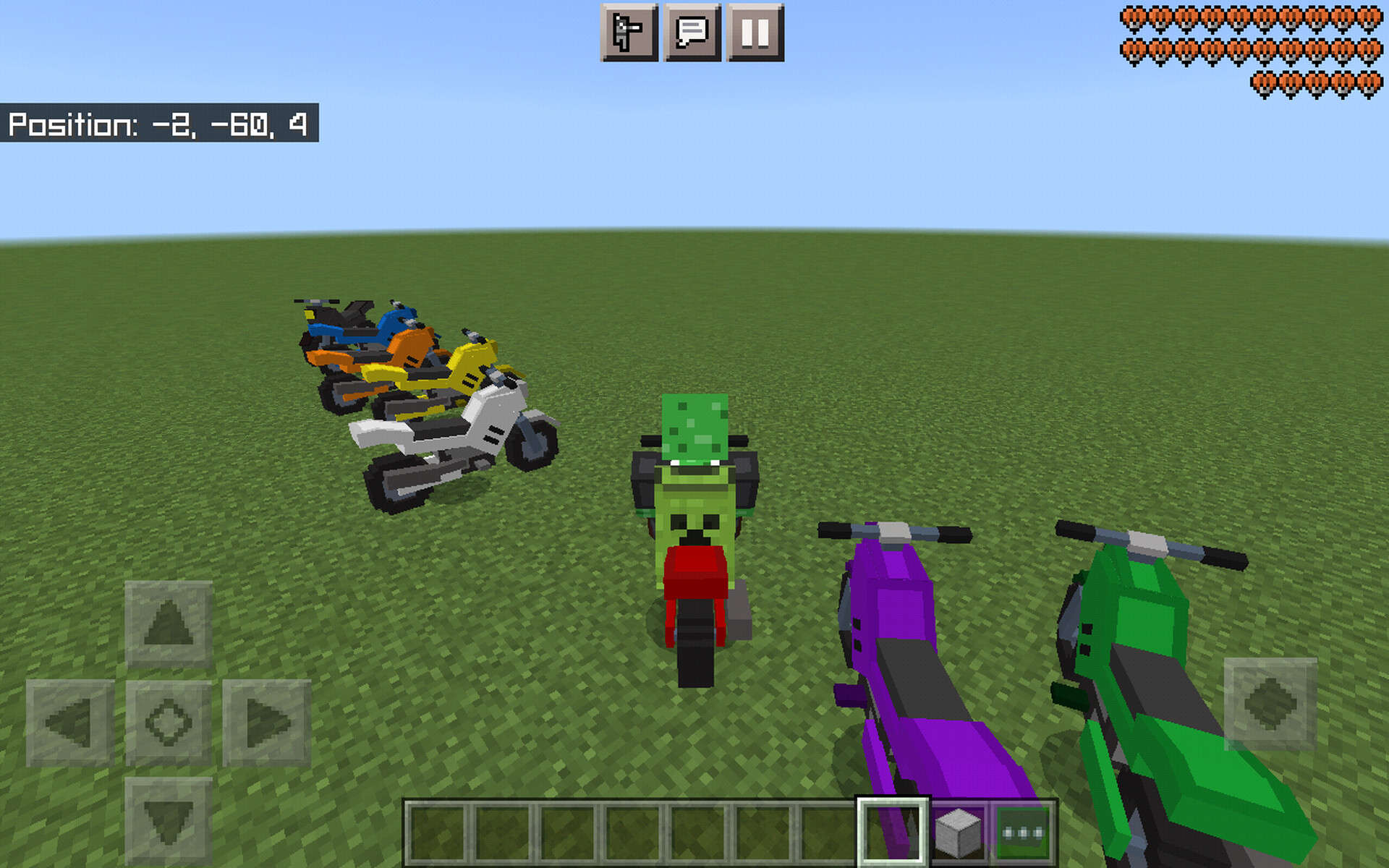 Bike add-on by darkmazeblox. Minecraft Mod