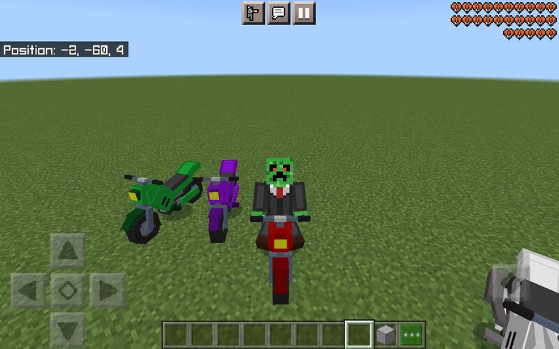 Bike add-on by darkmazeblox. Minecraft Mod