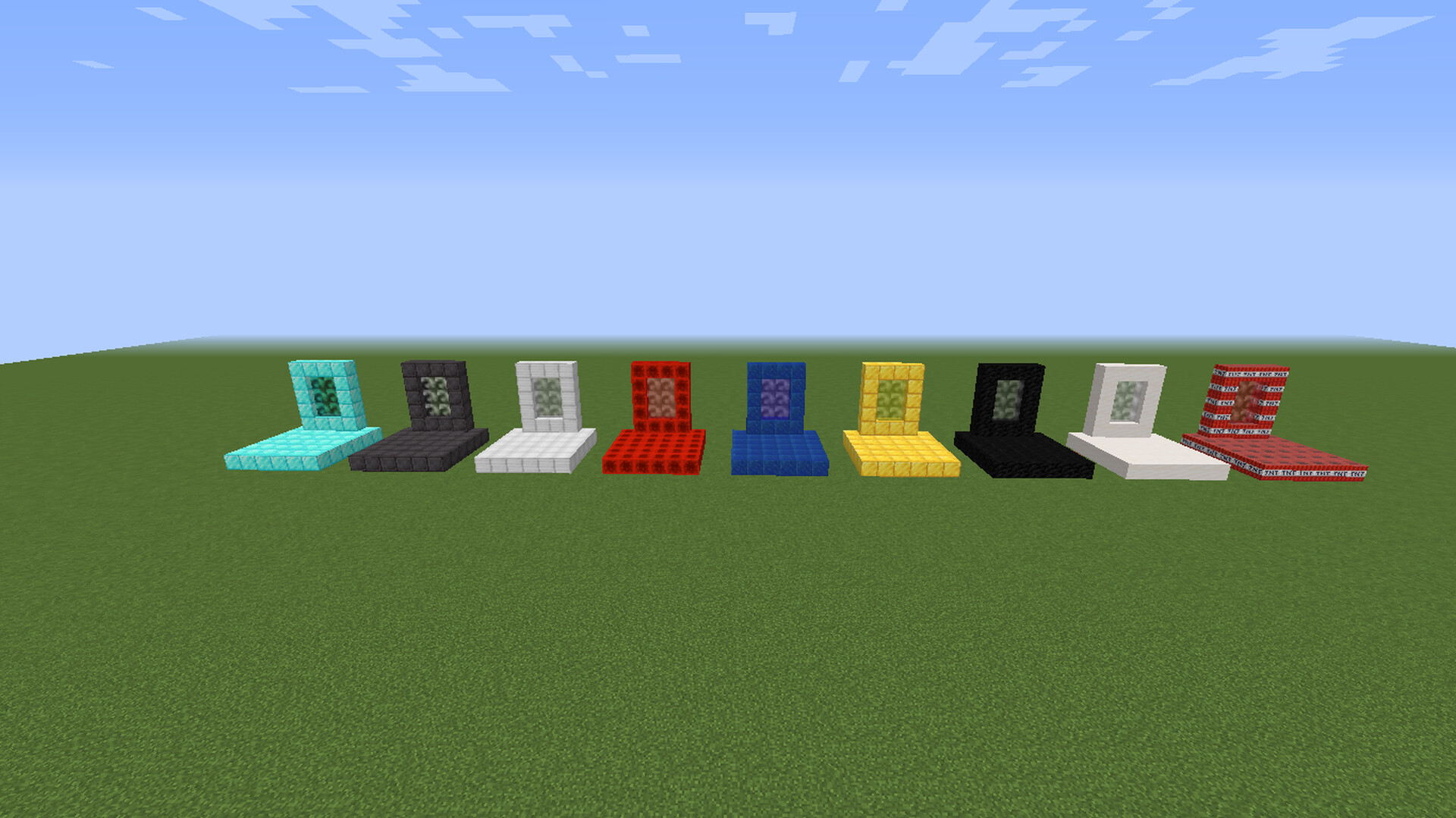 you can make a portal from any block Minecraft Mod