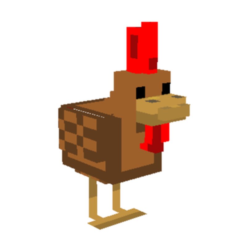 Rooster Mod OP item and cake only at night Minecraft Mod