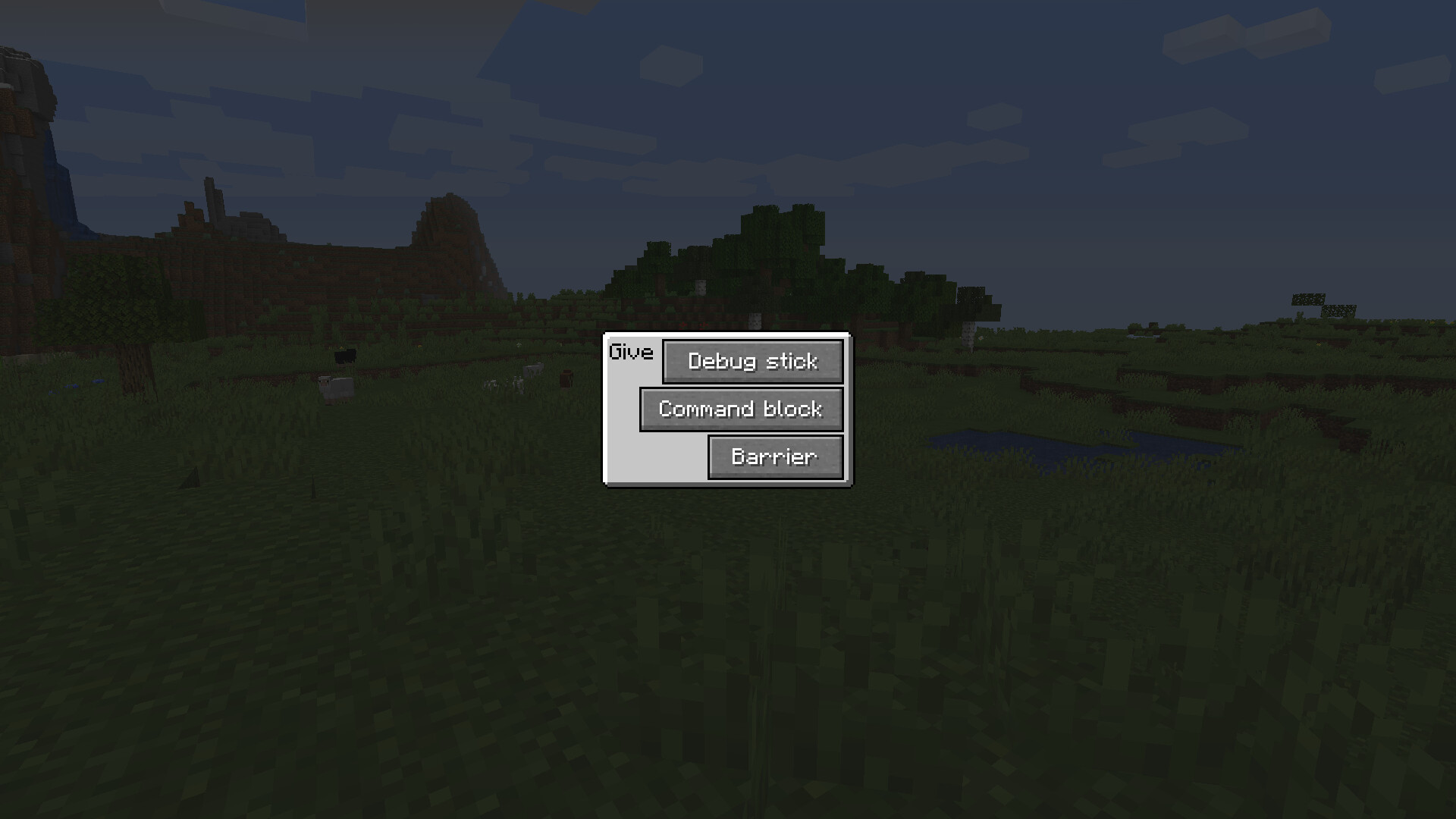 Give extra items (v1.0.6) Minecraft Mod