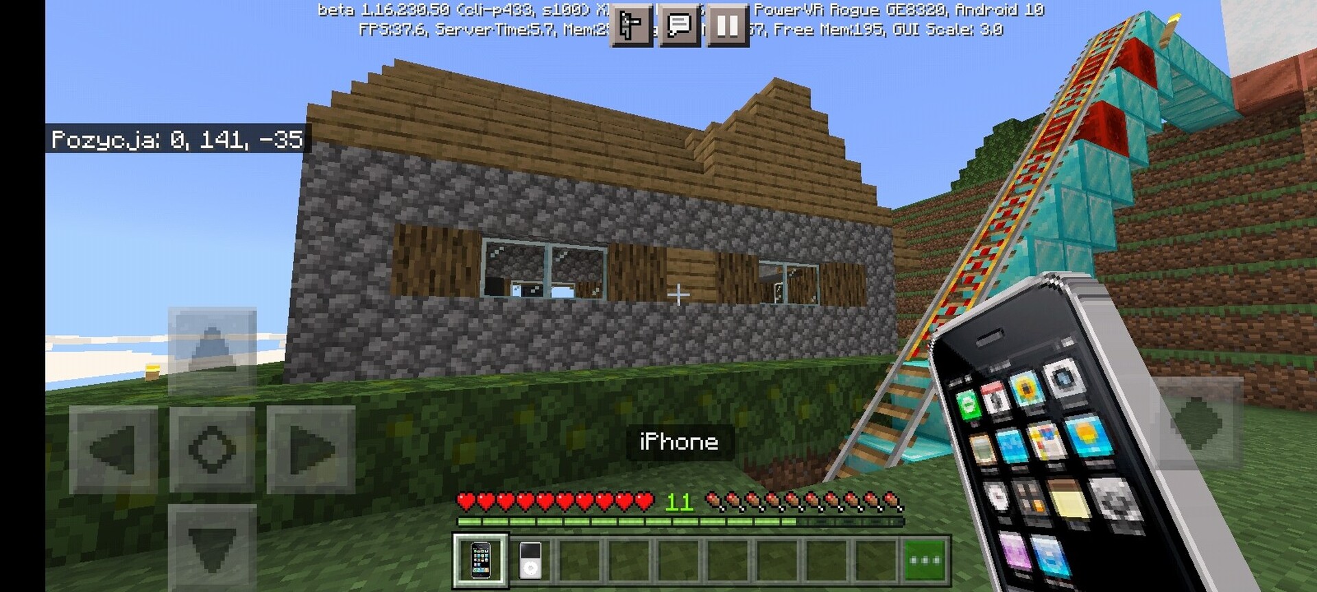 Apple Handhelds for Bedrock Minecraft Mod