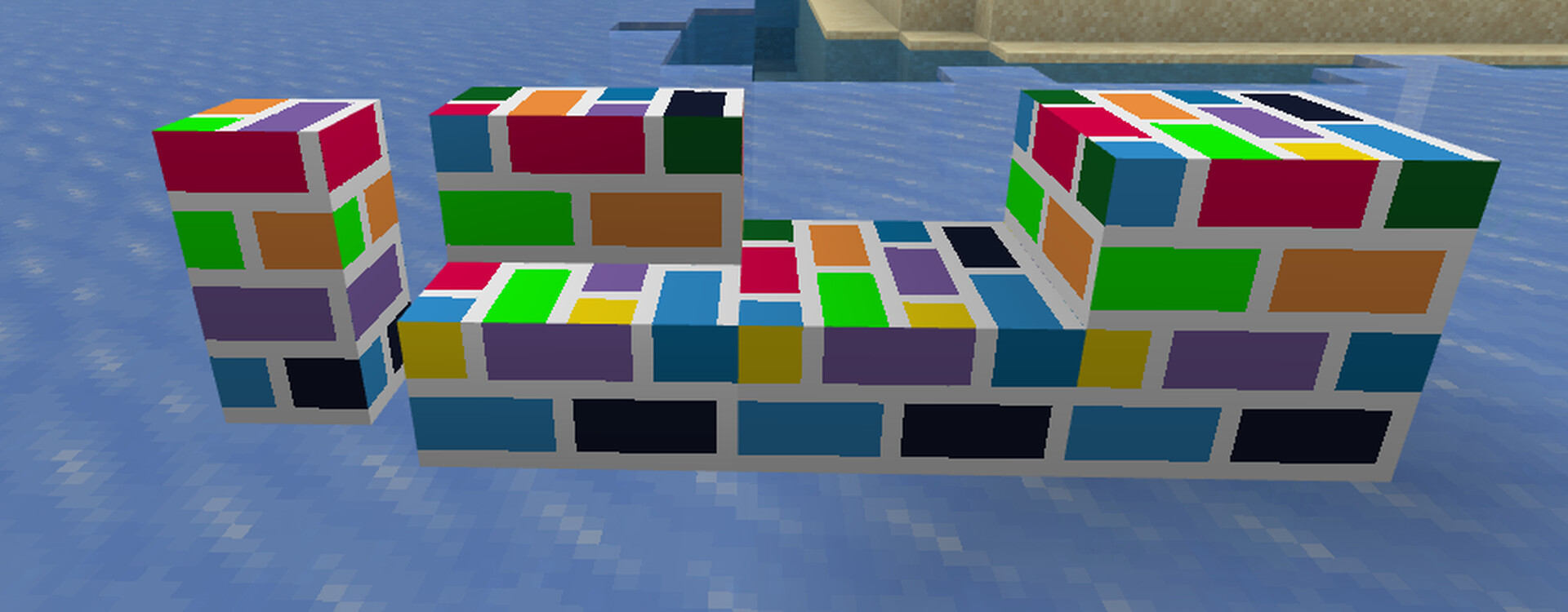 Rainbow Bricks! Minecraft Mod