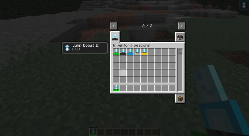 Inventory beacons Minecraft Mod