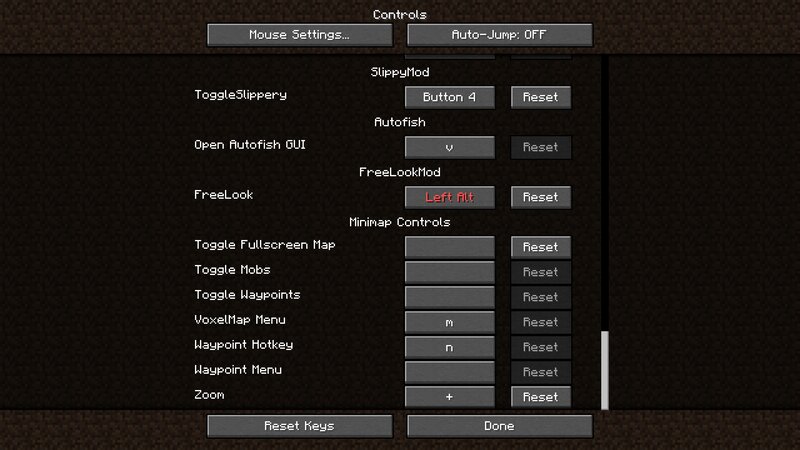 Freelook mod for fabric 1.16.5 Minecraft Mod