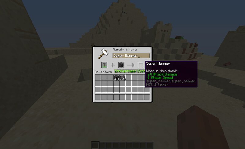 SUPER HAMMER MOD Minecraft Mod