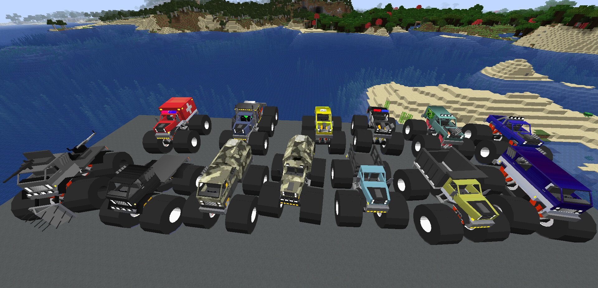 Chronokiller's1.16.5- 1.15.2 monster truck mod Minecraft Mod
