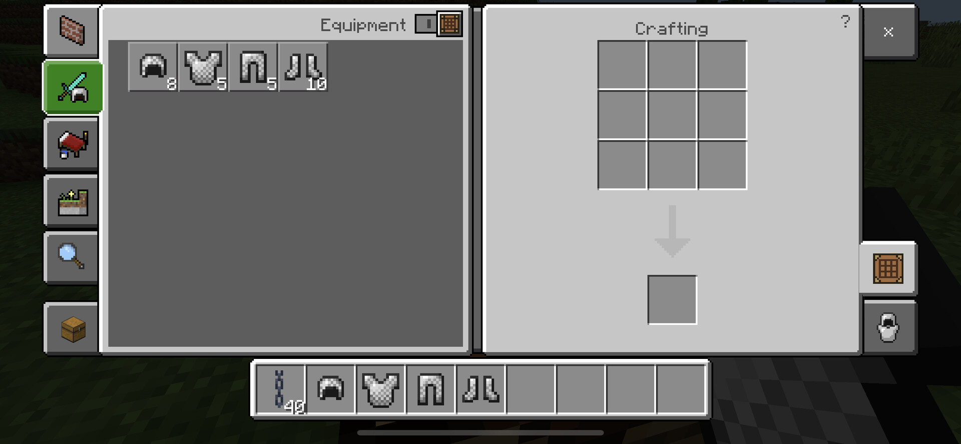 Make Chainmail Armor With Chains (BEDROCK ONLY) Minecraft Mod