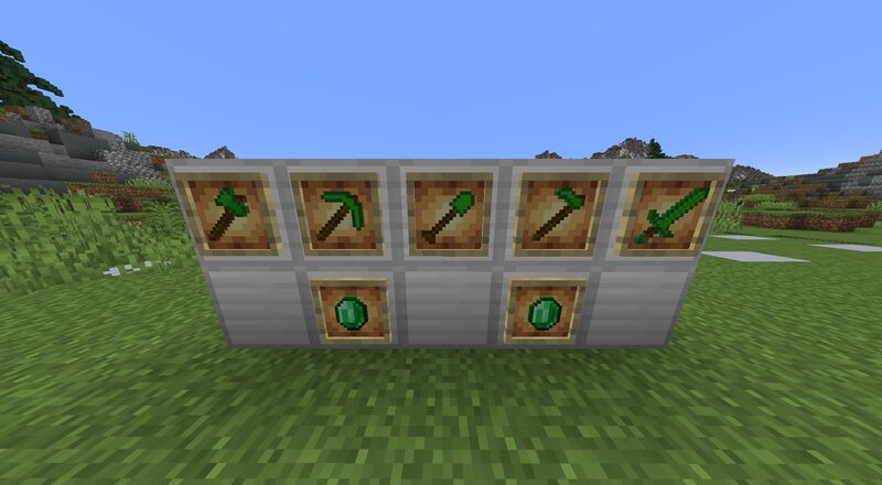 Emerald Tools Minecraft Mod