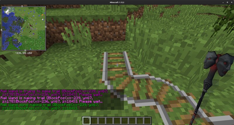 Rail Wand 1.18.1 Minecraft Mod
