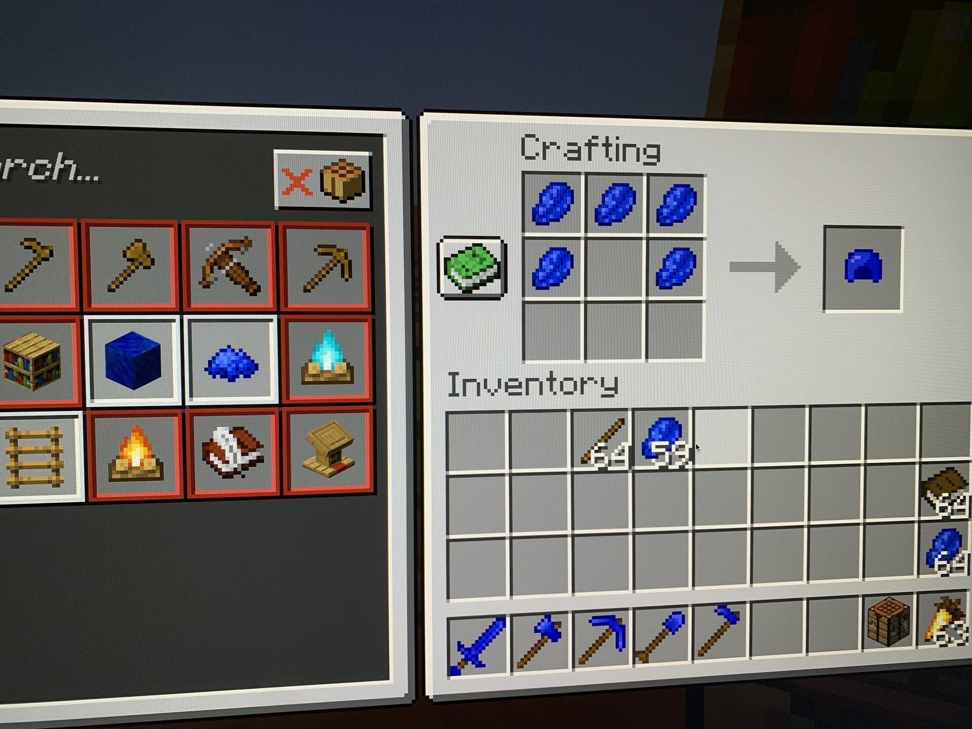 Lapis Lazuli equipment Minecraft Mod