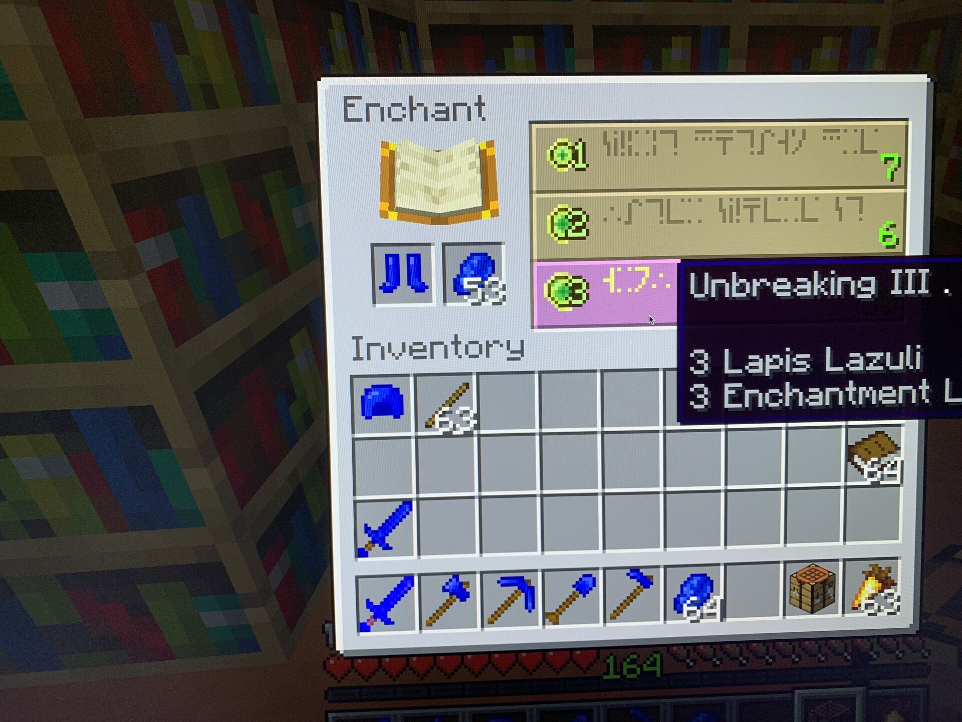 Lapis Lazuli equipment Minecraft Mod