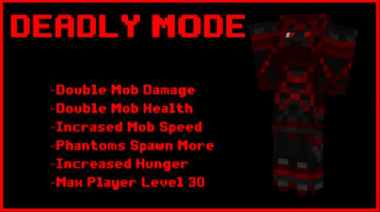Deadly Game-mode! Minecraft Mod