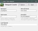 Datapack Creator IDE v1.3.0 Minecraft Mod
