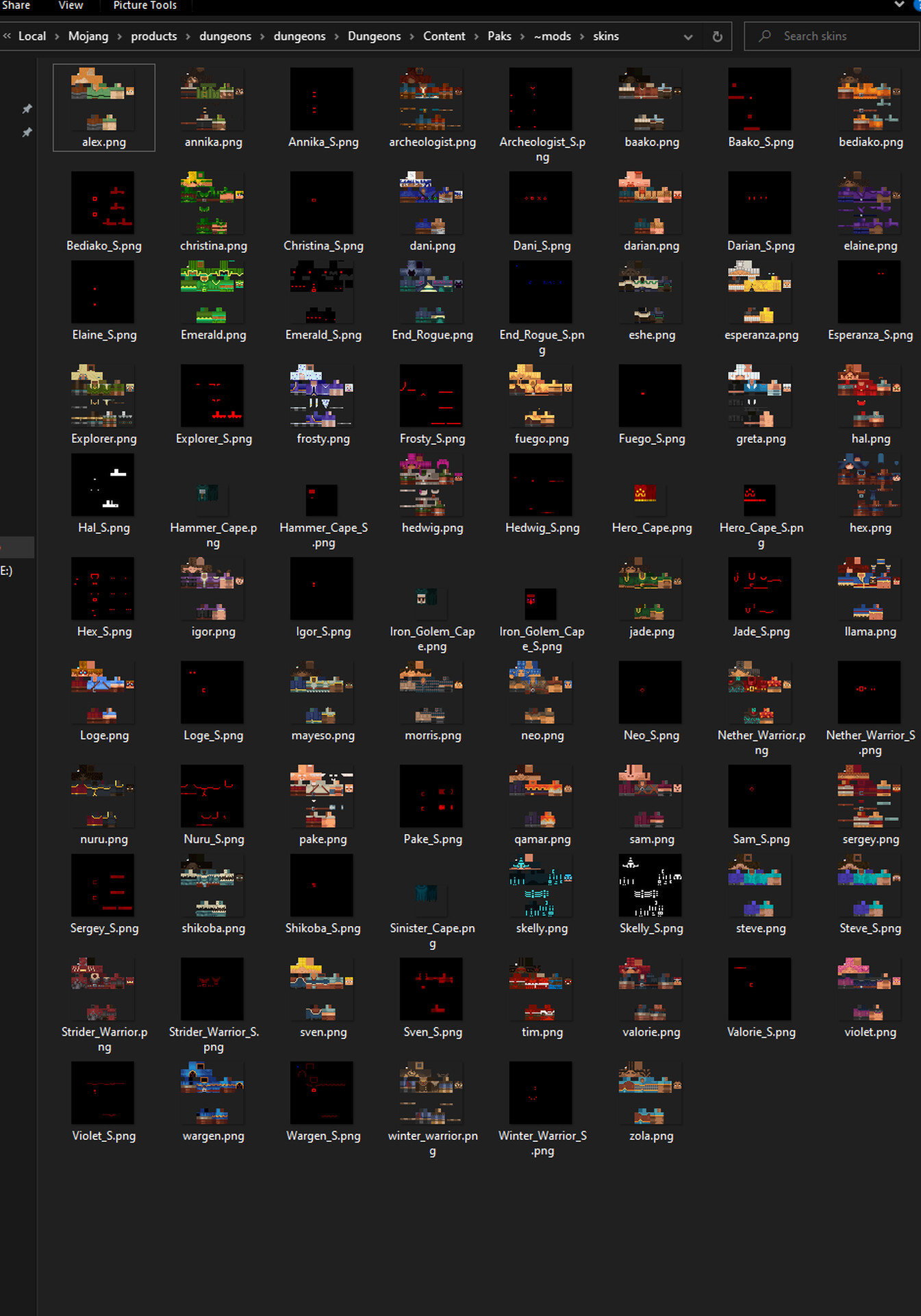 Custom Skins Loader Mod for Minecraft Dungeons Minecraft Mod