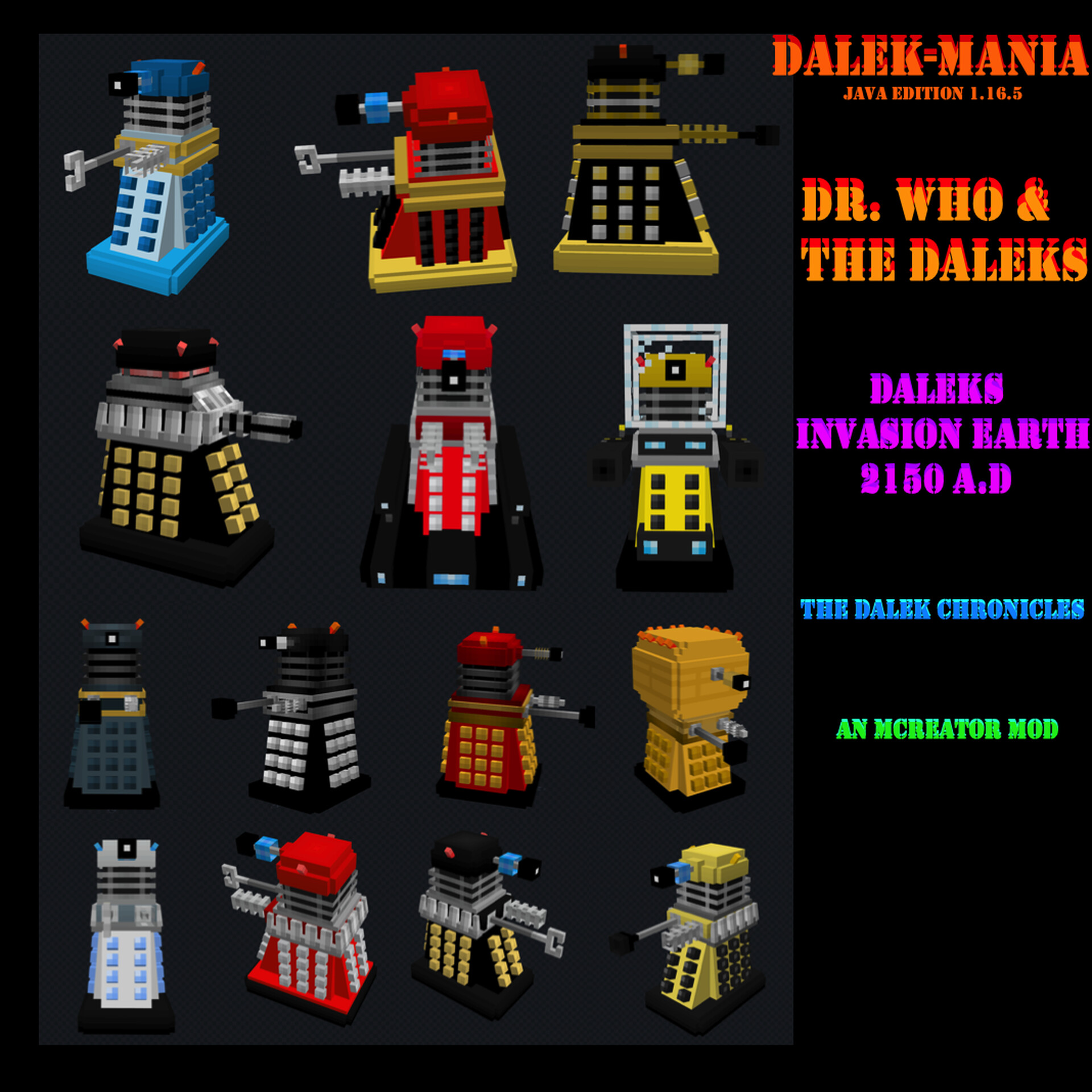 DALEK-MANIA! Minecraft Mod