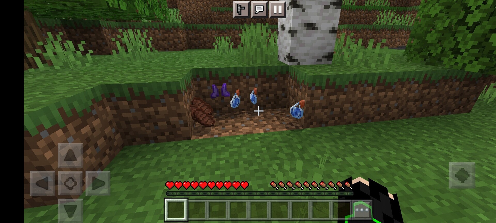 Minecraft, but Dirt Block gives OP Items Minecraft Mod