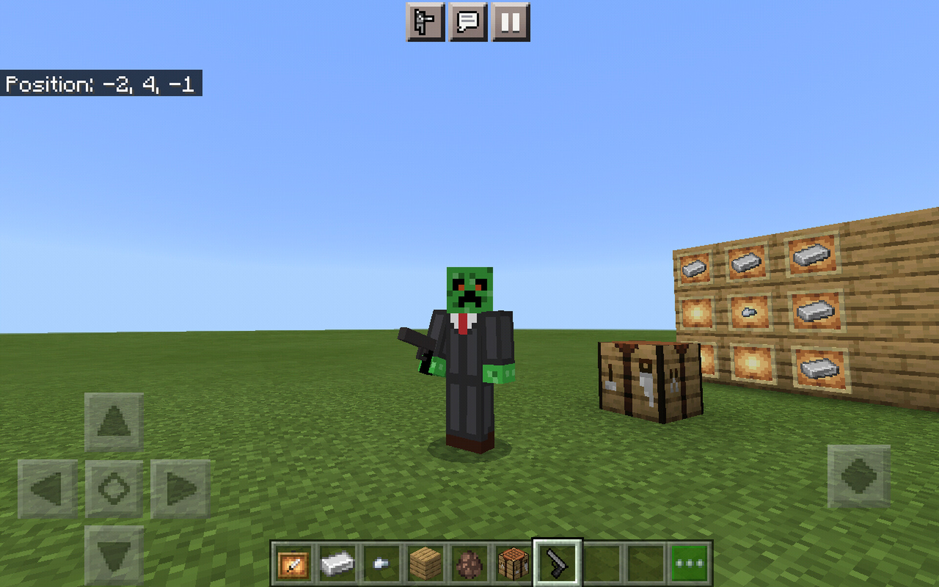 Gun add-on by darkmazeblox. [Bedrock edition] Minecraft Mod