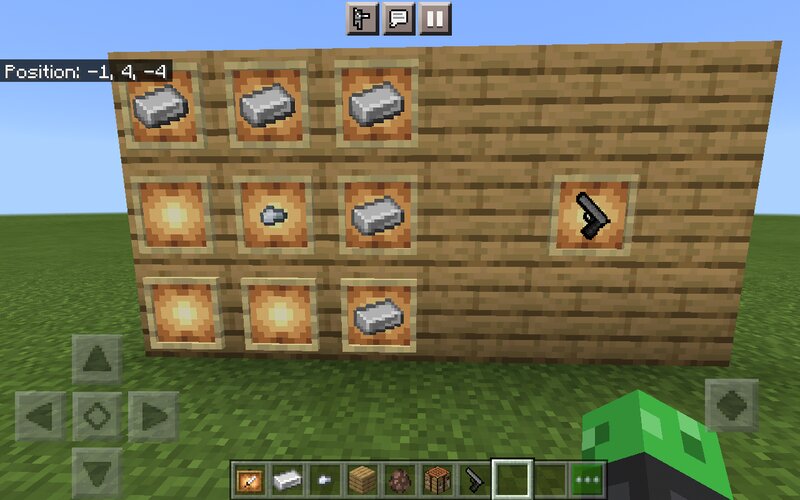 Gun add-on by darkmazeblox. [Bedrock edition] Minecraft Mod