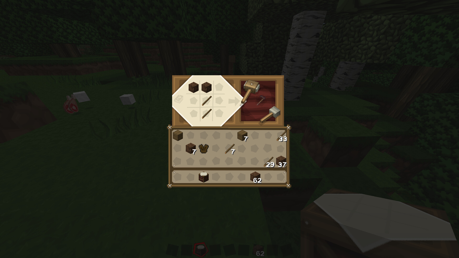 minecraft but you can craft dirt tool Minecraft Mod