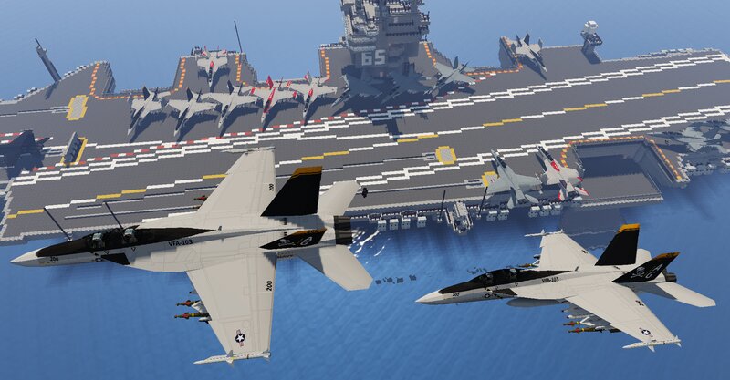 F/A-18F Super Hornet | MCHeli Content Minecraft Mod