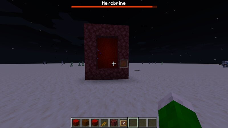 Herobrine in minecraft Minecraft Mod