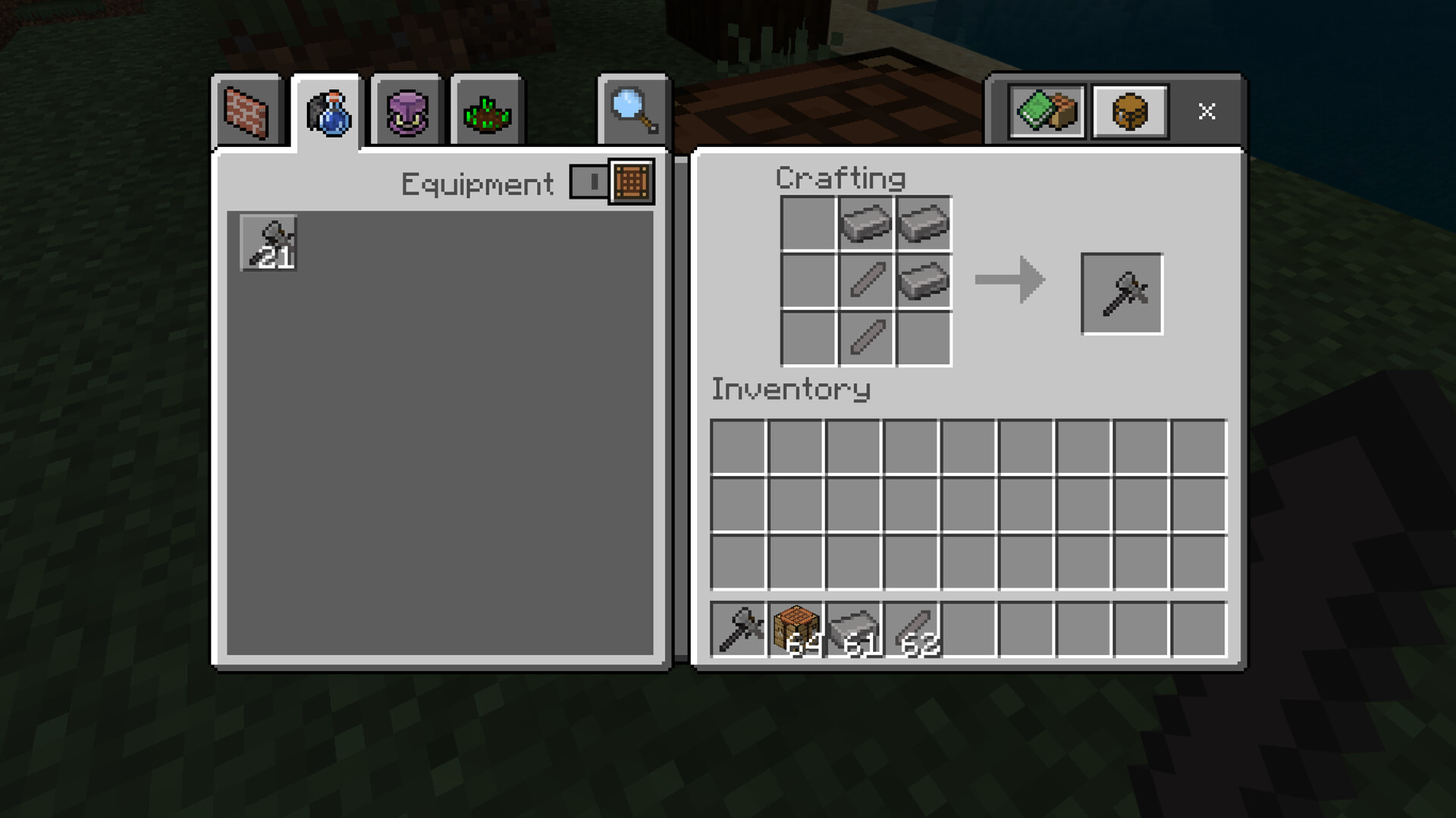 Iron War Axe Addon Minecraft Mod