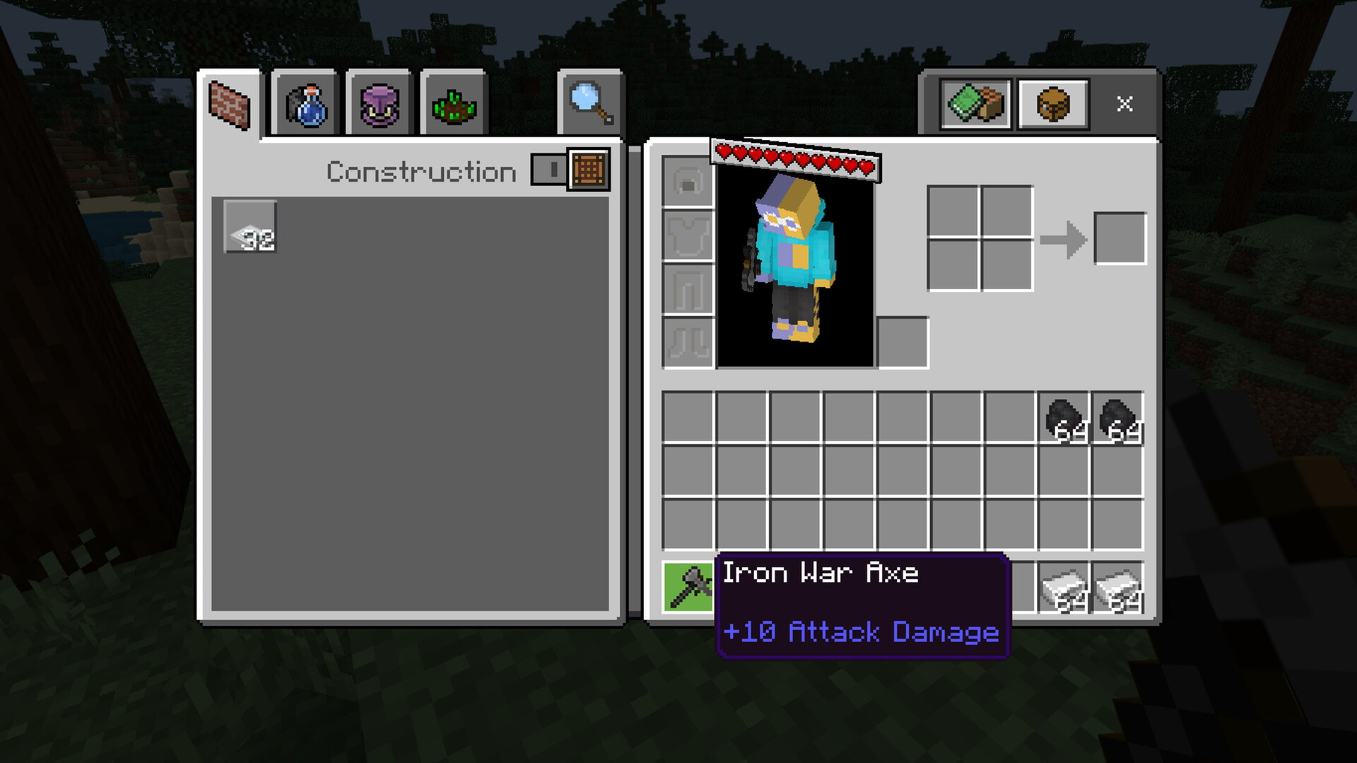 Iron War Axe Addon Minecraft Mod