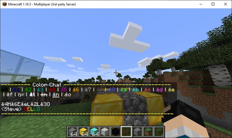 ColorChat - Spigot Minecraft Mod