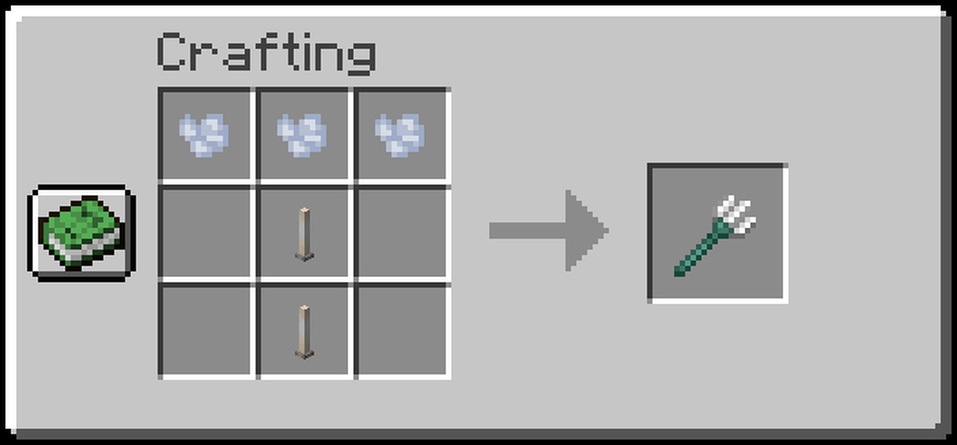 Craftable Trident Minecraft Mod