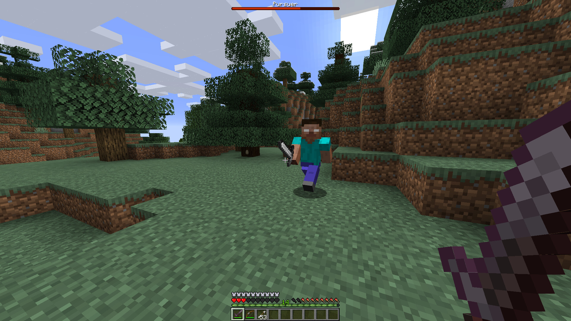 The Pursuer (Herobrine-themed boss mod) Minecraft Mod