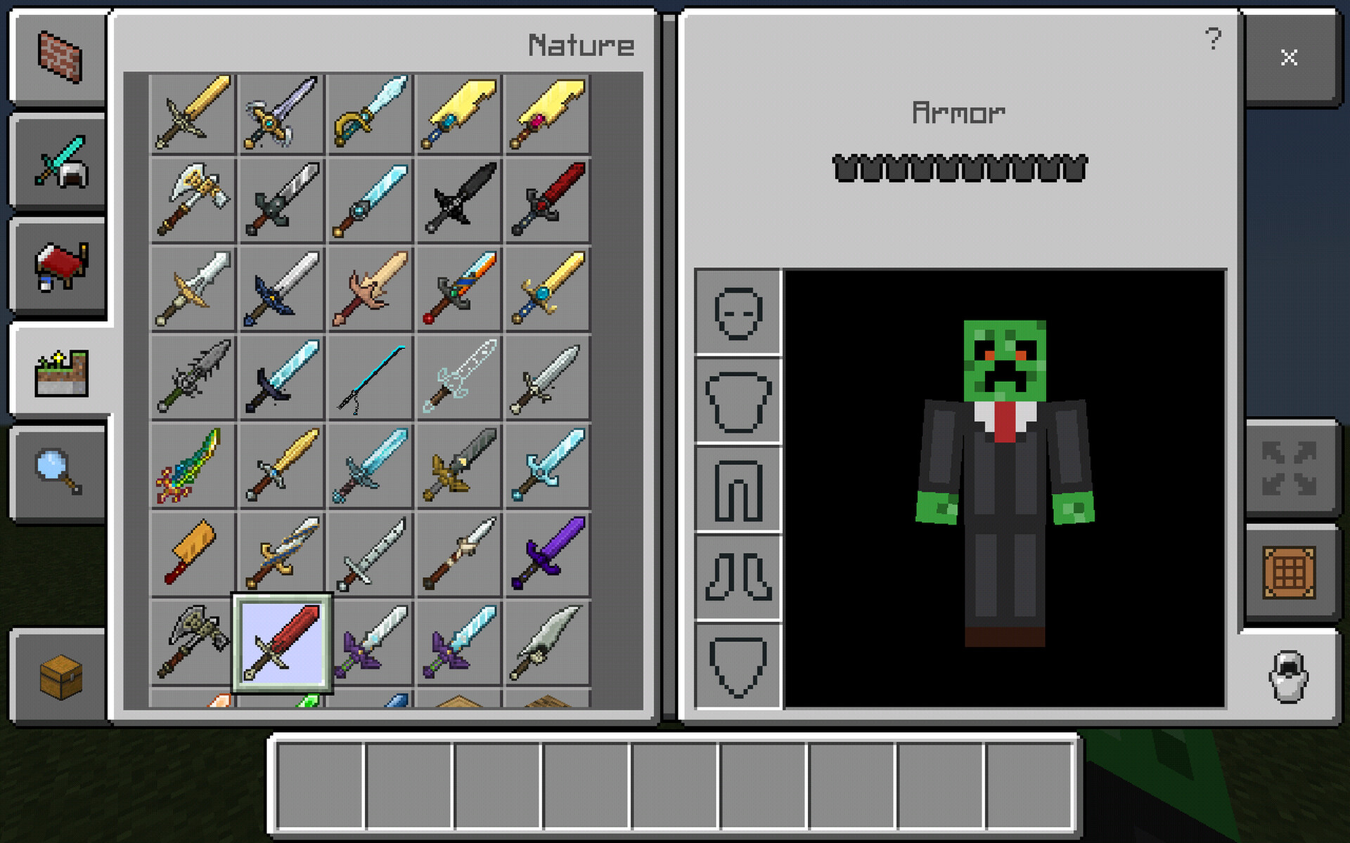 Weapon+ add-on by darkmazeblox. Minecraft Mod