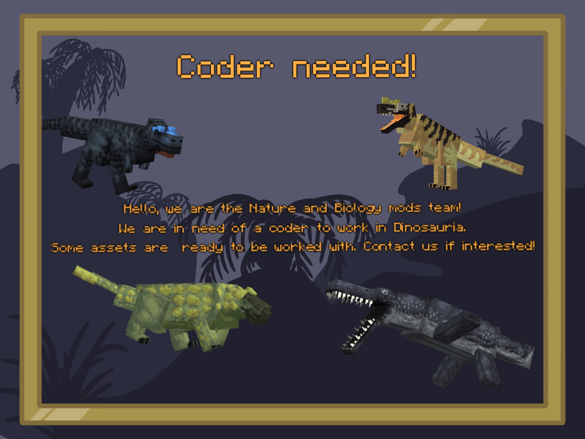 Natural biology mods [LOOKING FOR CODERS!] Minecraft Mod