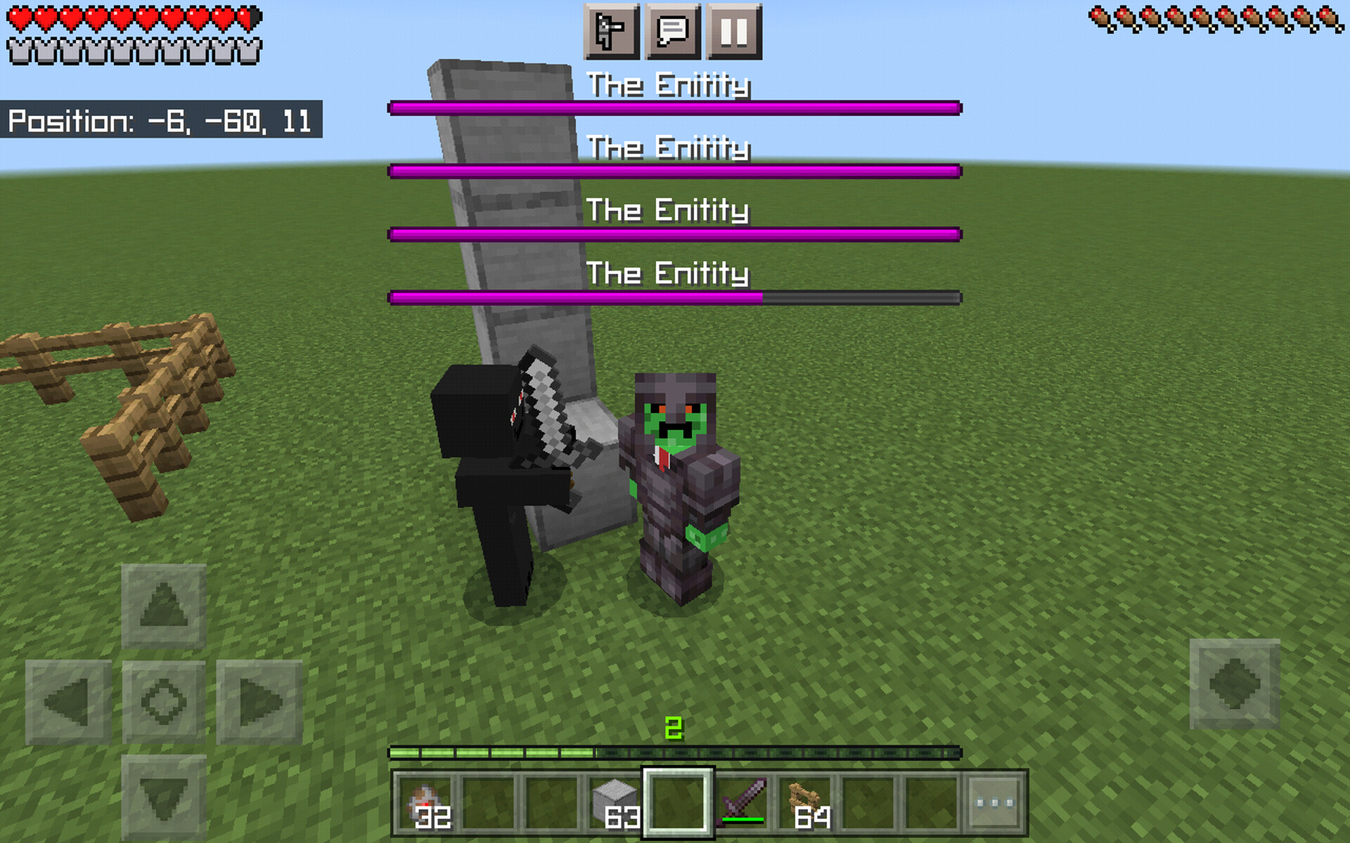 The Entity add-on by darkmazeblox[bedrock edition]. Minecraft Mod