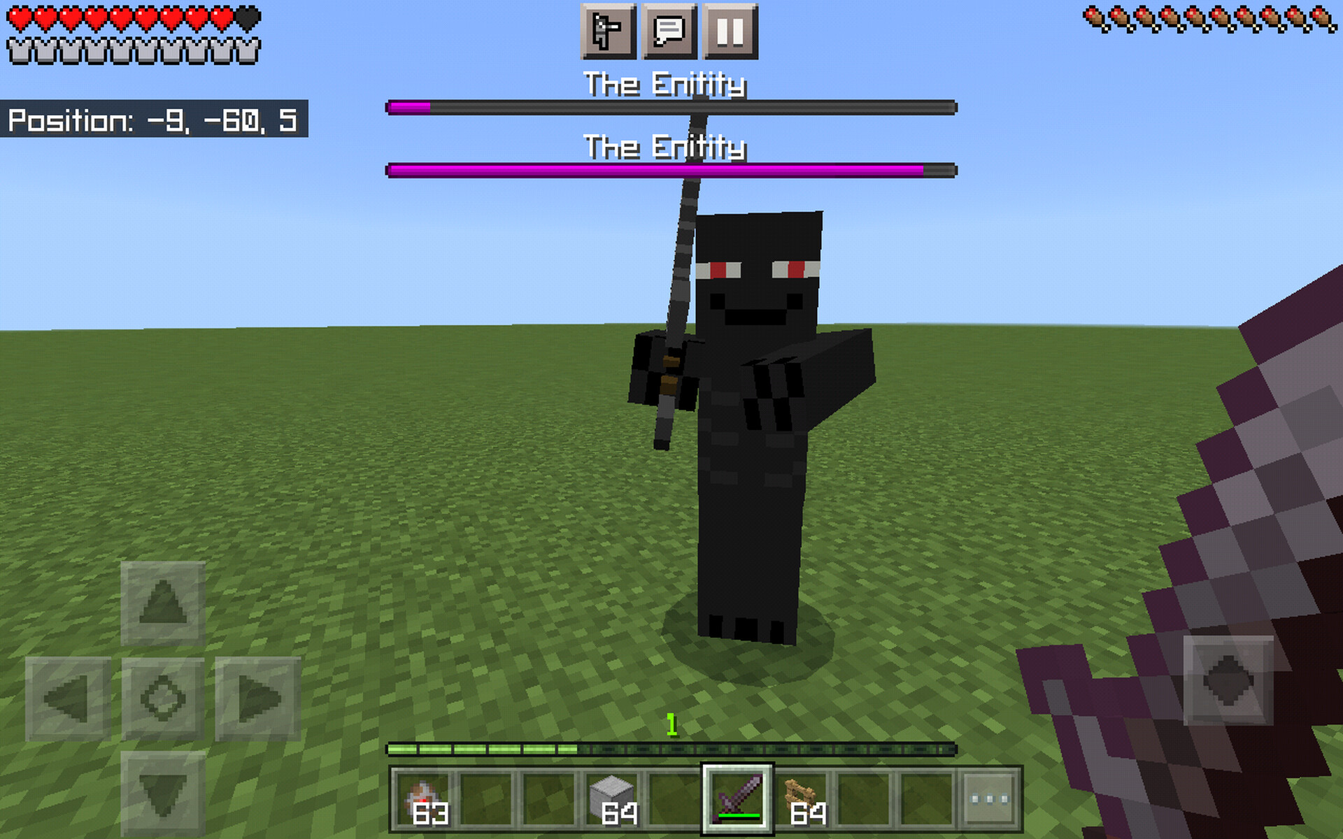 The Entity add-on by darkmazeblox[bedrock edition]. Minecraft Mod