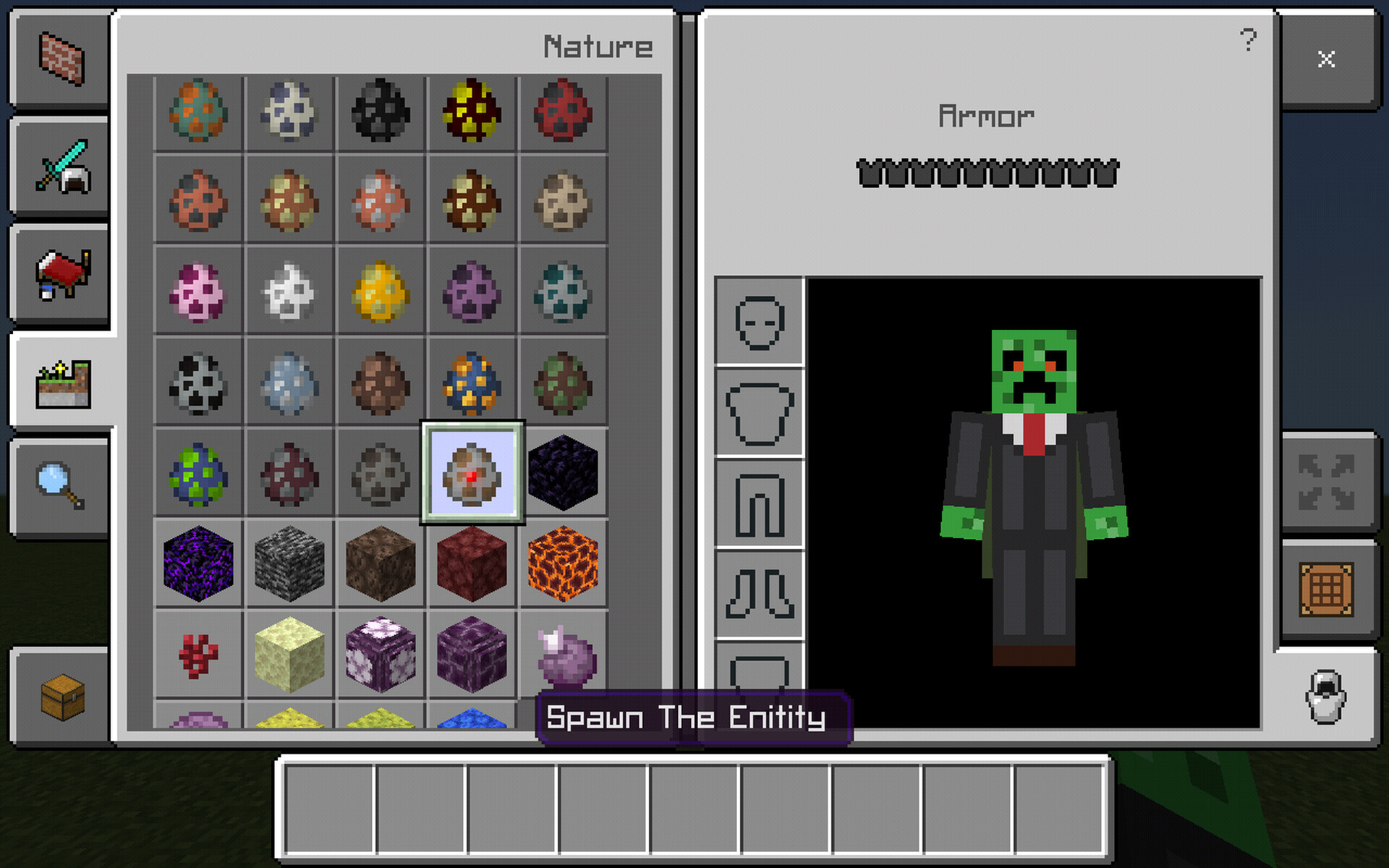 The Entity add-on by darkmazeblox[bedrock edition]. Minecraft Mod