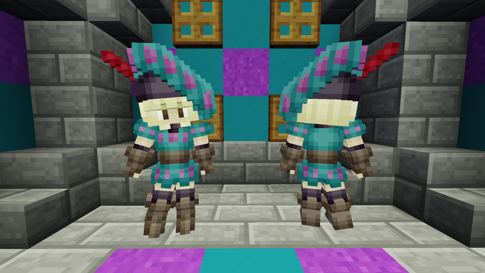 -Medieval Fantasy Themed Clothing Set 1 Female- Minecraft Mod