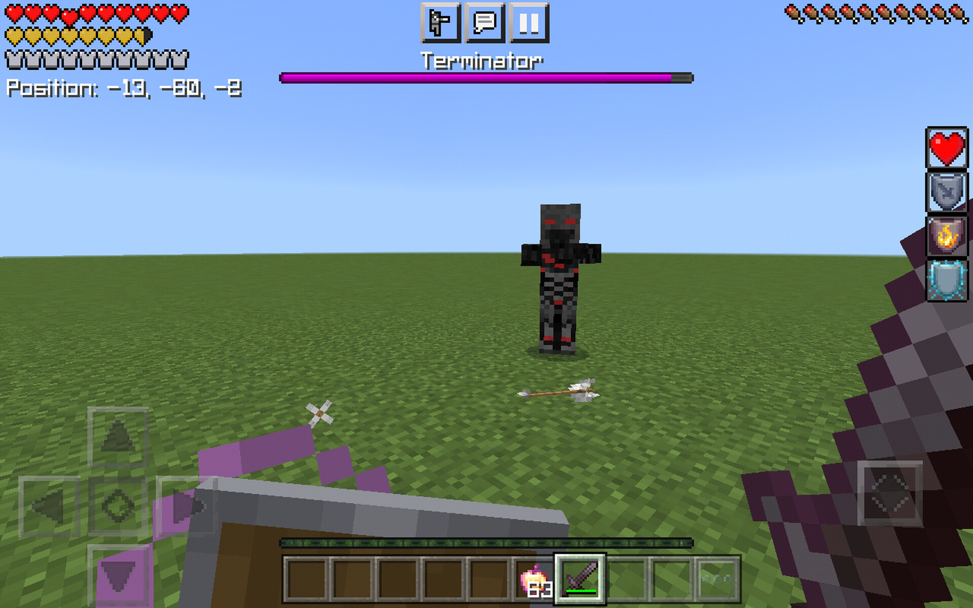 Terminator add-on by darkmazeblox.[bedrock edition]. Minecraft Mod