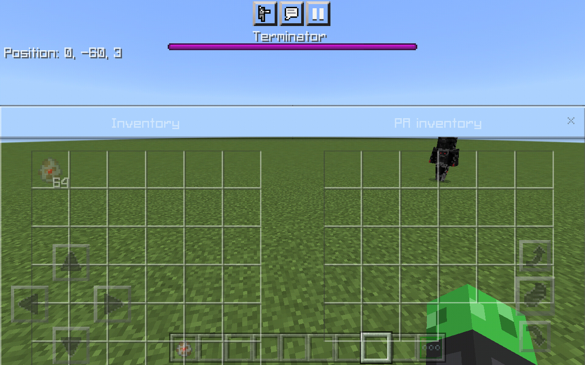 Terminator add-on by darkmazeblox.[bedrock edition]. Minecraft Mod