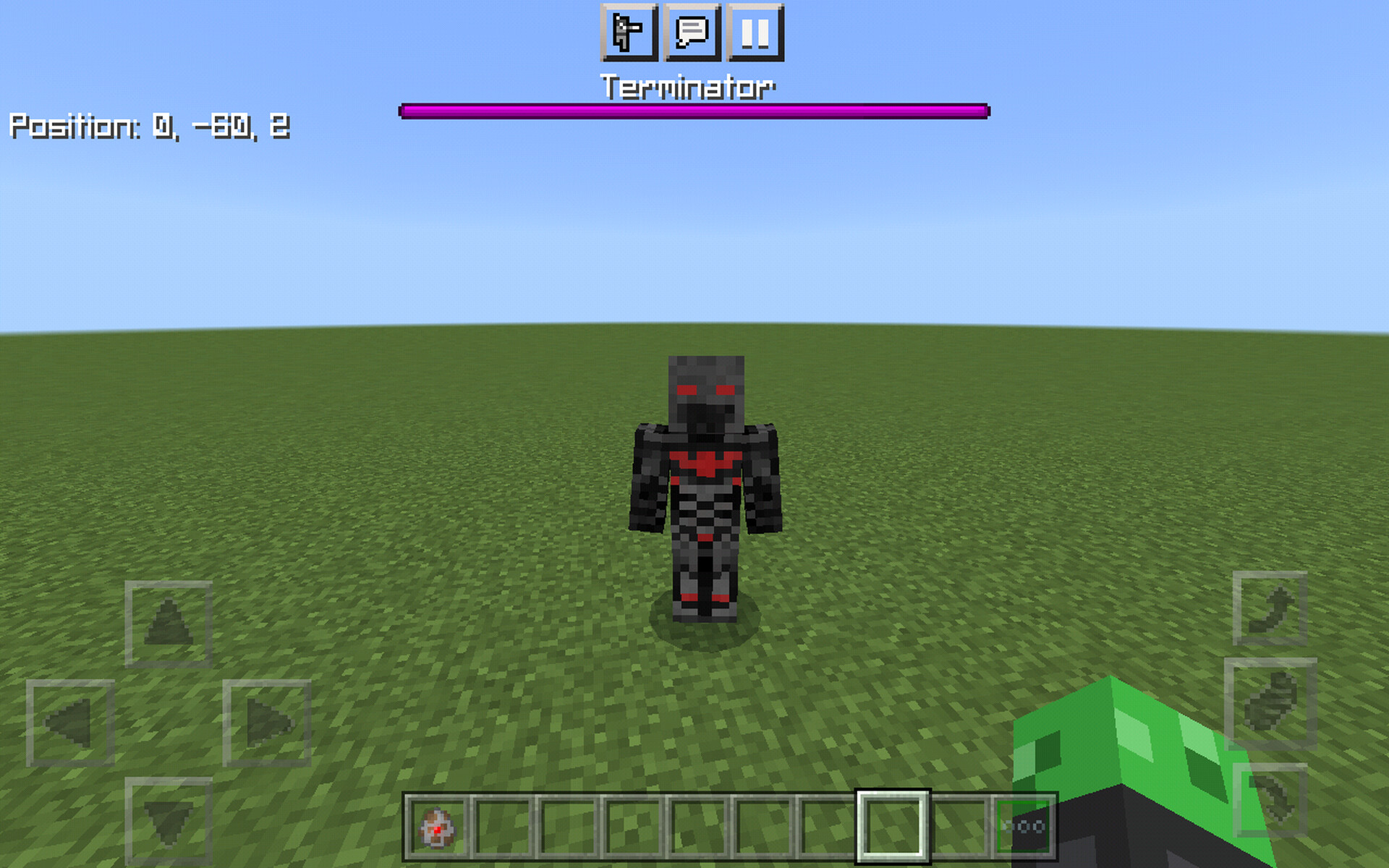 Terminator add-on by darkmazeblox.[bedrock edition]. Minecraft Mod