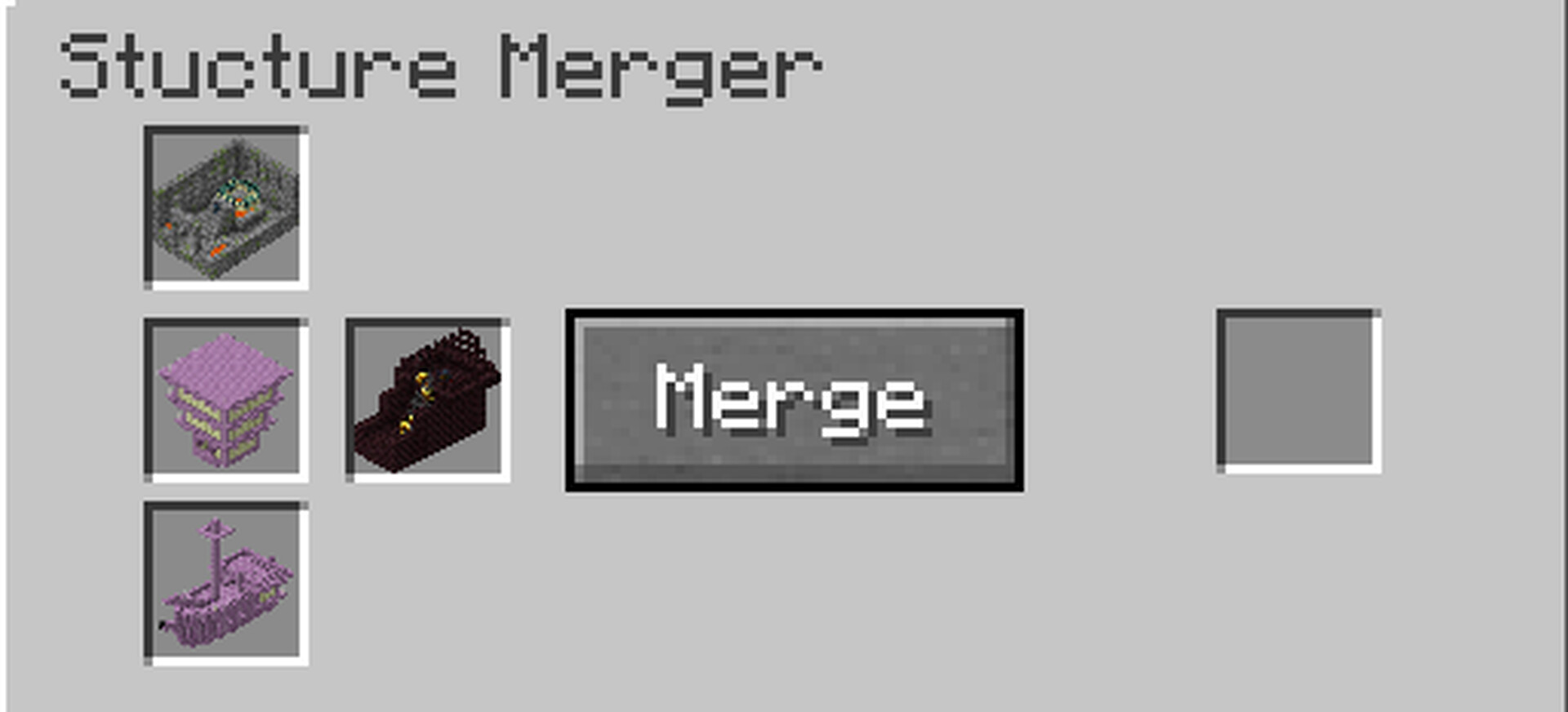 Merge structres Minecraft Mod