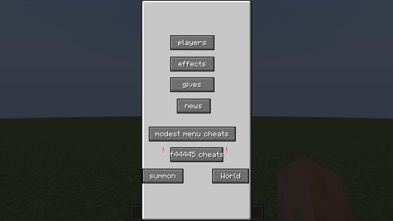 modest mod menu REMASTERT Minecraft Mod
