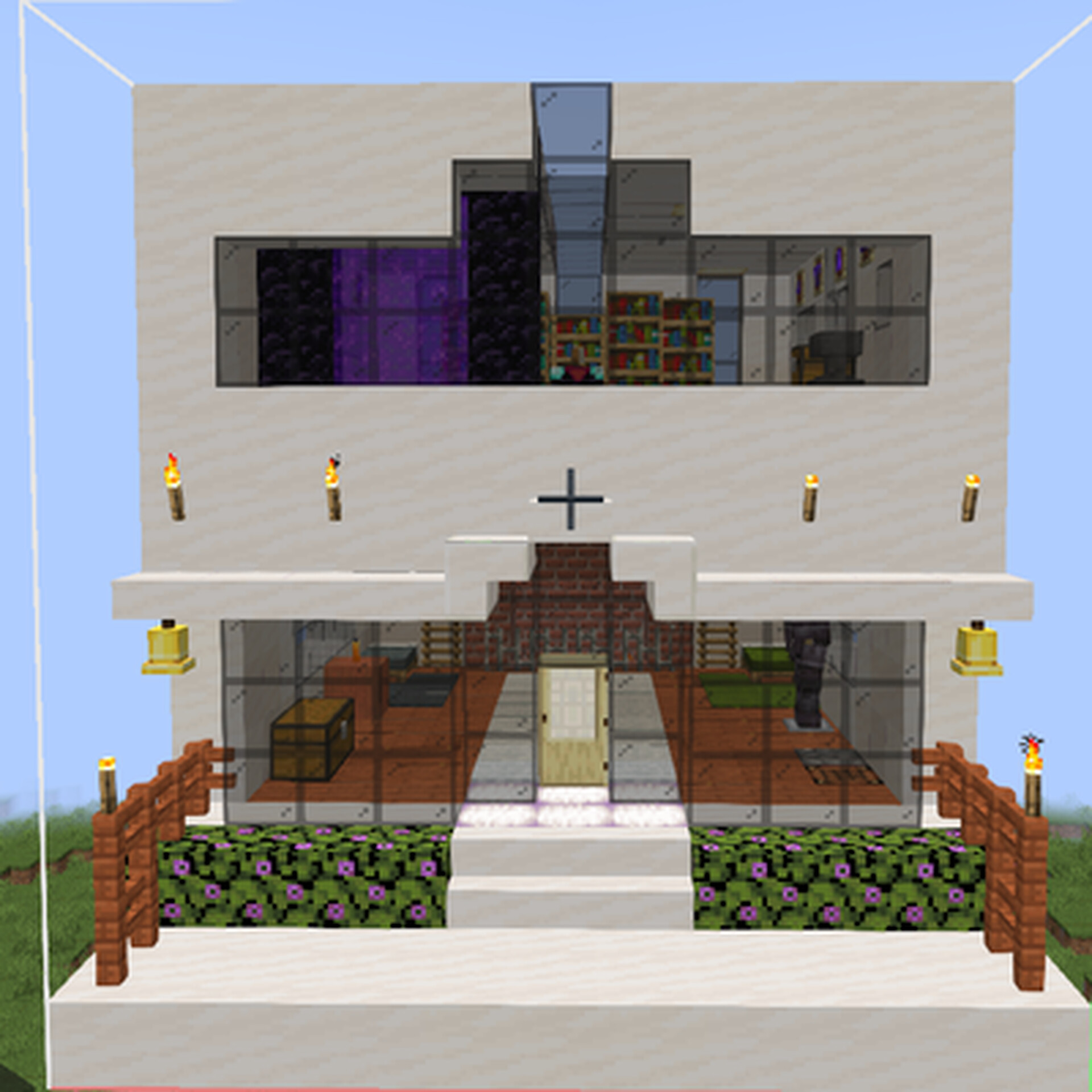 Modern Portal House Minecraft Mod
