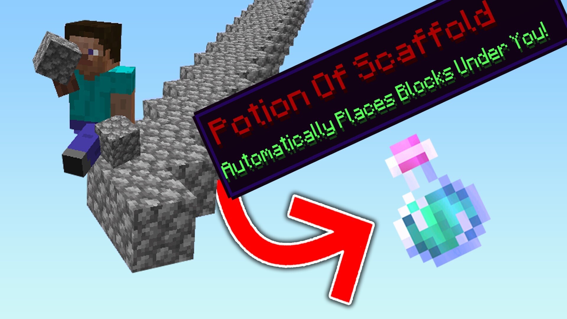 Minecraft, But Hacks Are Potions... Minecraft Mod