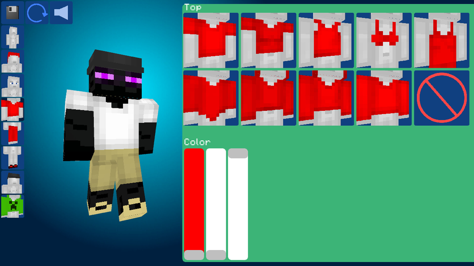 Create-a-Skin Minecraft Mod