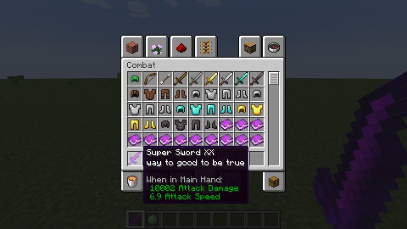 Ultimate sword {1 item} Minecraft Mod