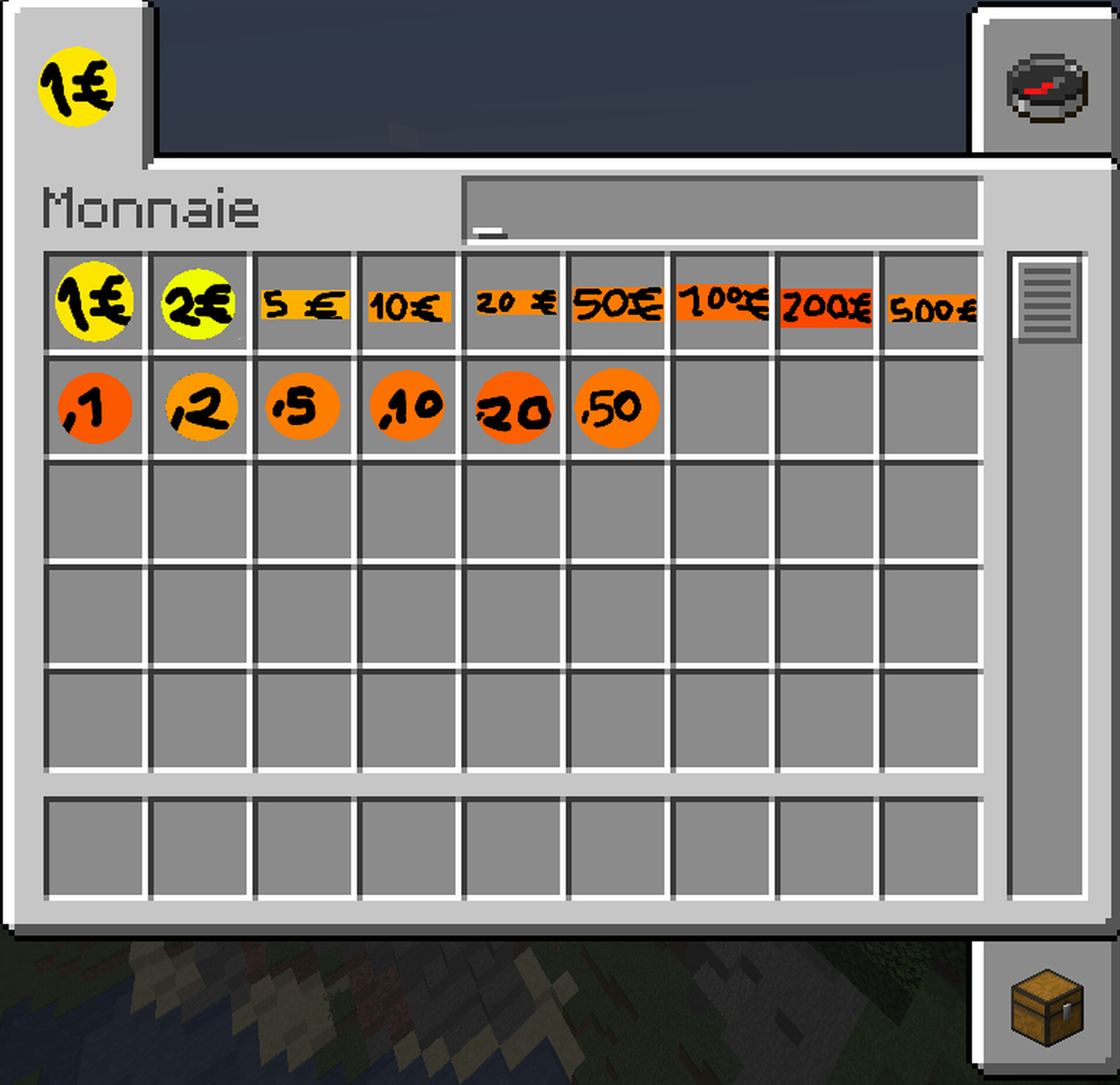 monnaie Minecraft Mod